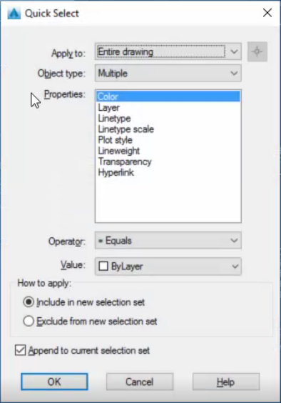 AutoCAD basic creation and editing