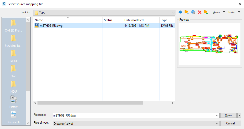 Create topo file from Mapping