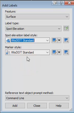 Adding civil object labels