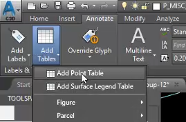 Adding civil object tables