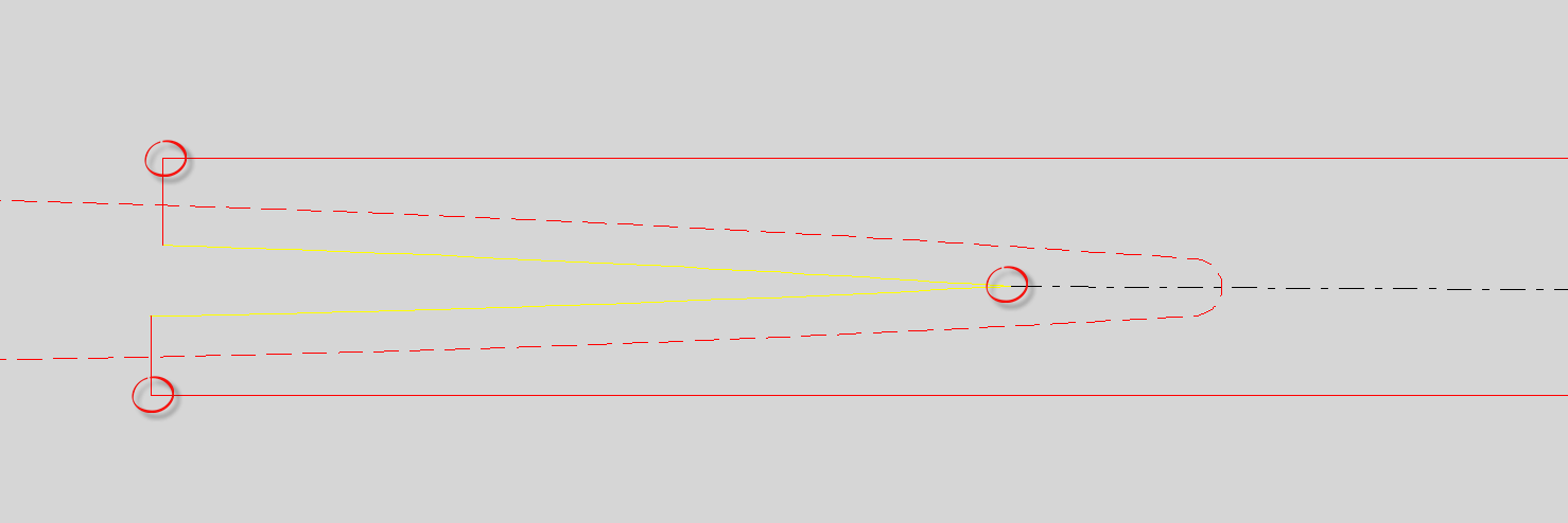 Traffic control crossovers: feature line-based