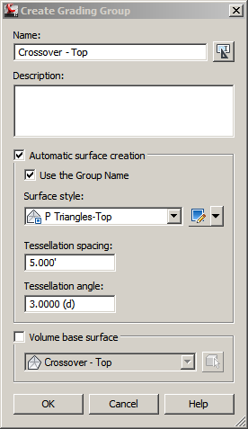 Traffic control crossovers: feature line-based