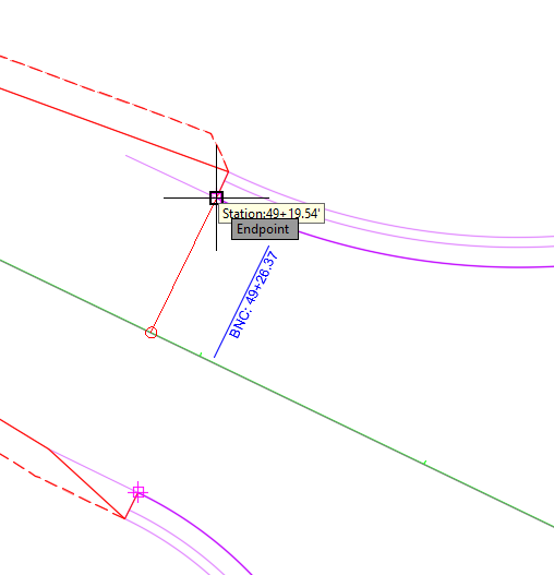 Rural intersection: create side road regions