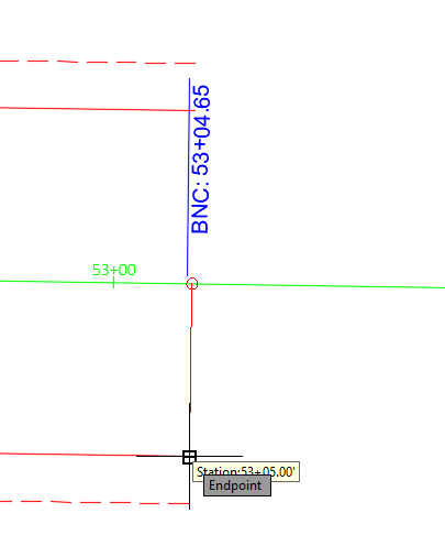 Rural intersection: create side road regions