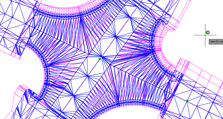 Rural intersection: design surface edits